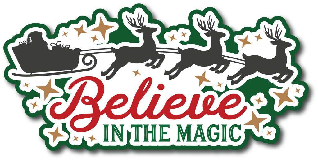 Believe in the Magic - Scrapbook Page Title Sticker – Autumn's Crafty ...