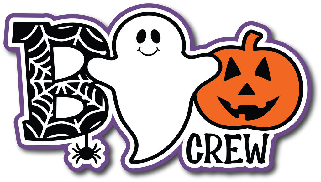 Boo Crew - Scrapbook Page Title Sticker – Autumn's Crafty Corner