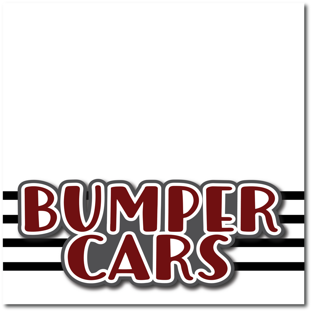 Bumper Cars - Printed Premade Scrapbook Page 12x12 Layout – Autumn's ...