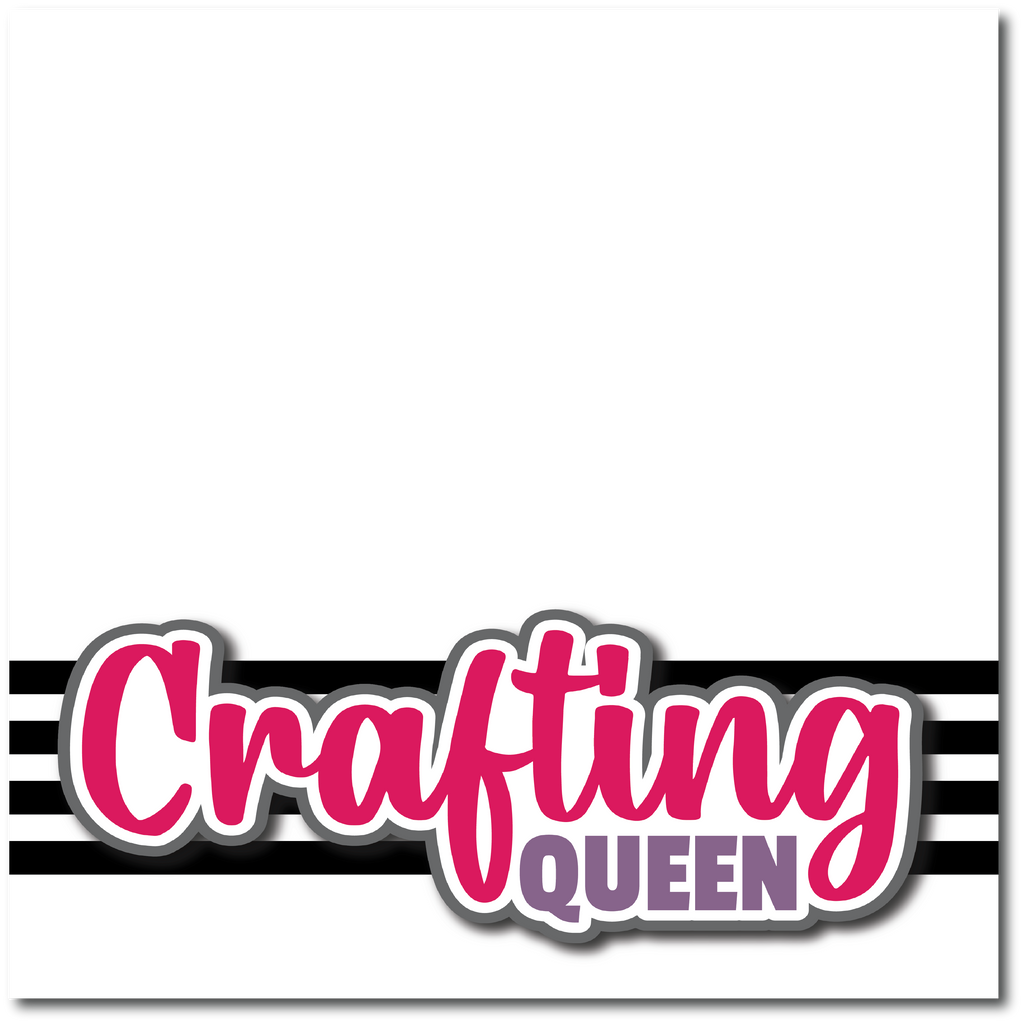 Crafting Queen - Printed Premade Scrapbook Page 12x12 Layout – Autumn's ...