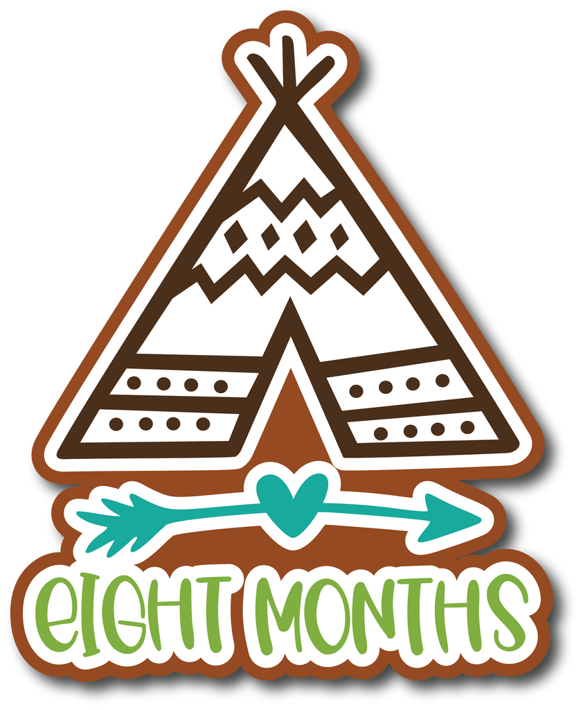 Eight Months - Scrapbook Page Title Sticker – Autumn's Crafty Corner