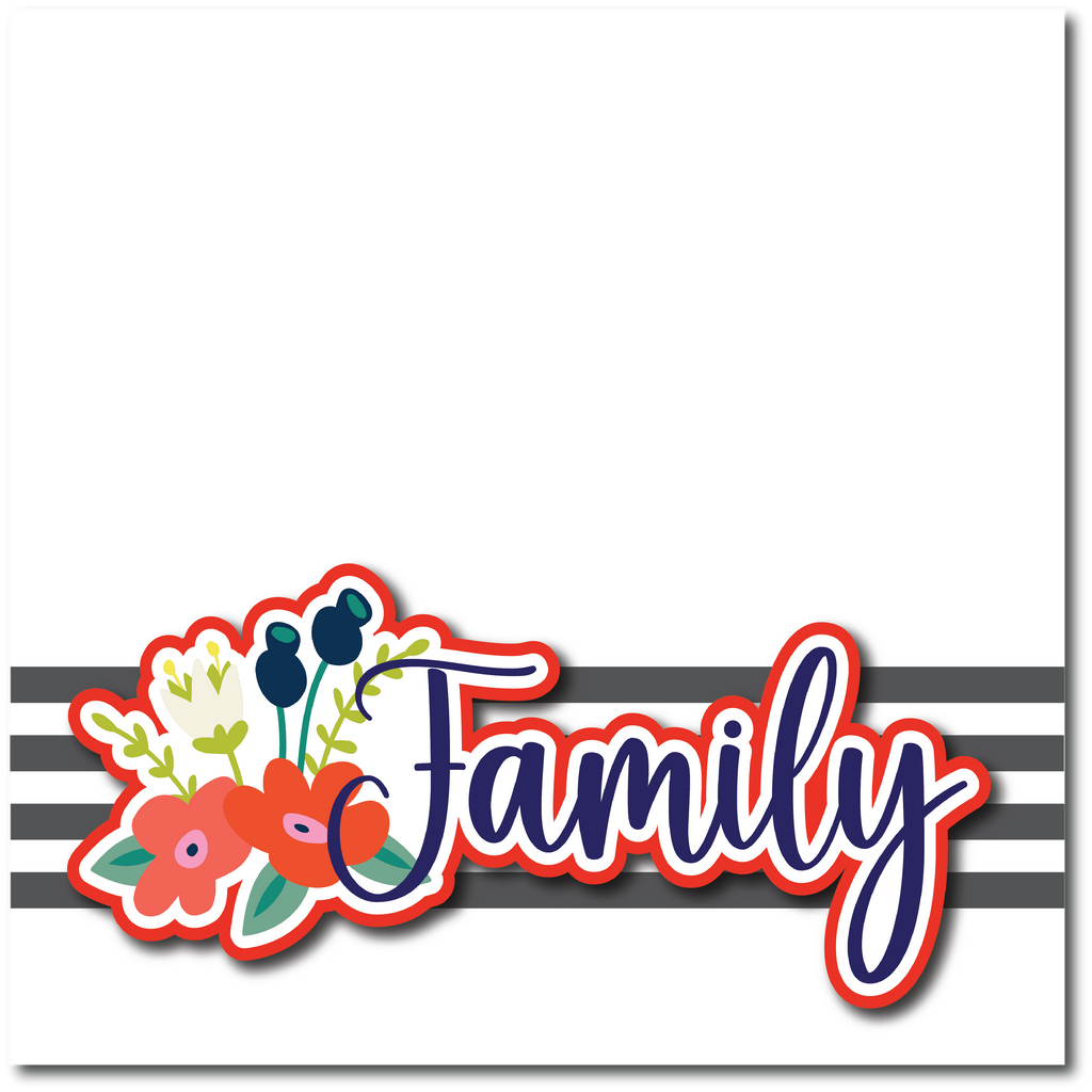 Family - Printed Premade Scrapbook Page 12x12 Layout – Autumn's Crafty ...