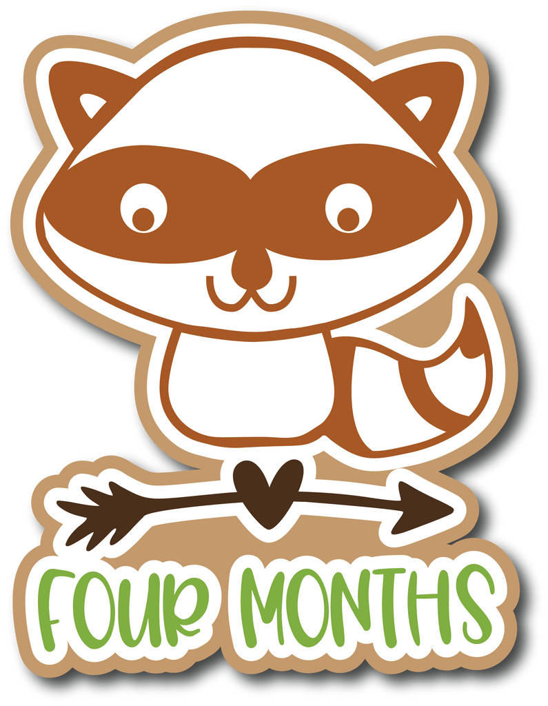 Four Months - Scrapbook Page Title Sticker – Autumn's Crafty Corner