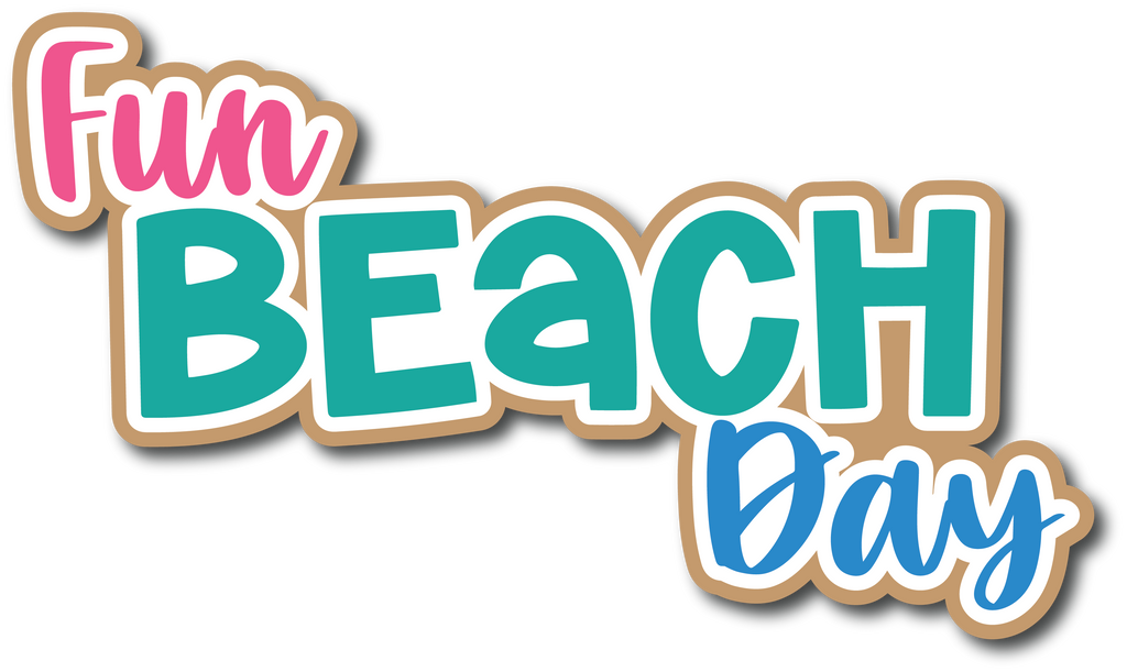 Fun Beach Day - Scrapbook Page Title Sticker – Autumn's Crafty Corner
