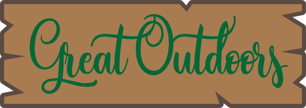 Great Outdoors - Scrapbook Page Title Sticker – Autumn's Crafty Corner