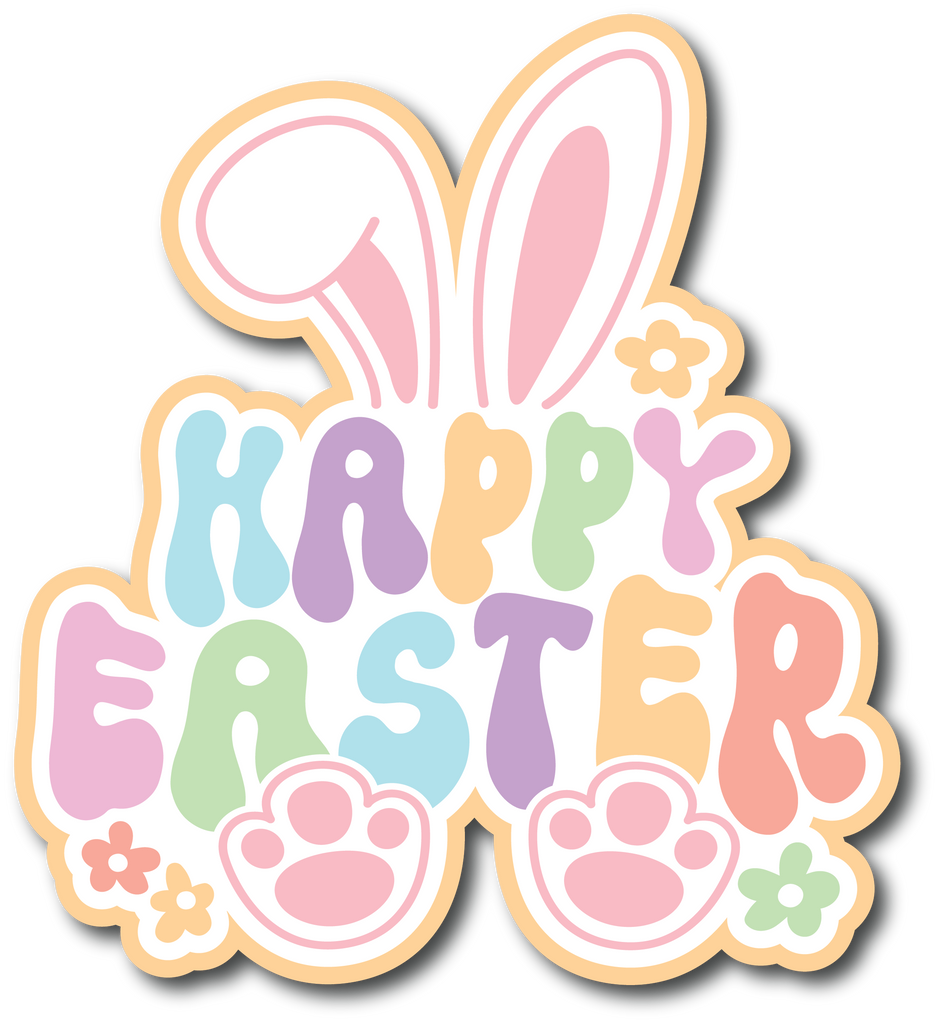 Happy Easter - Scrapbook Page Title Sticker – Autumn's Crafty Corner