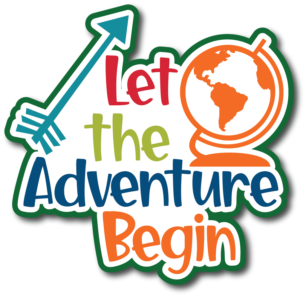 Let the Adventure Begin - Scrapbook Page Title Sticker – Autumn's ...