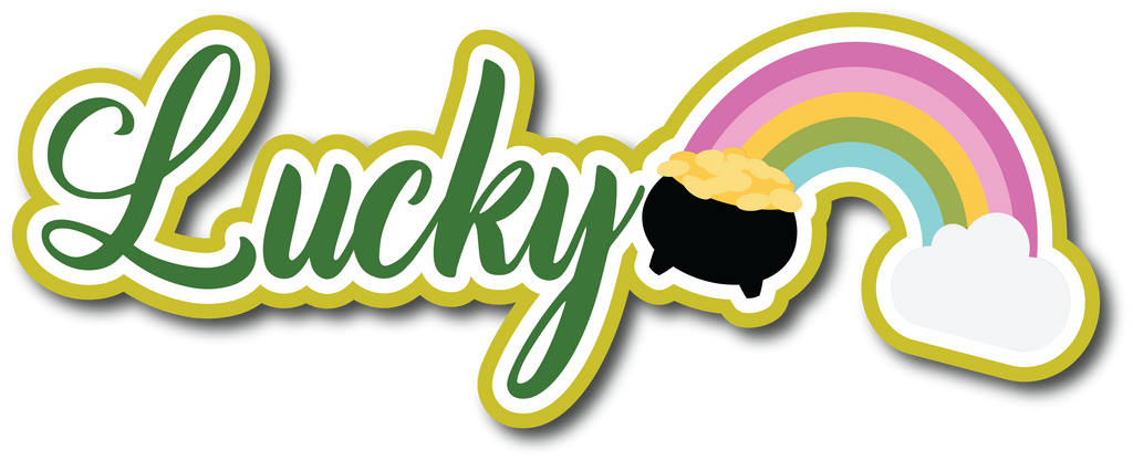 Lucky - Scrapbook Page Title Sticker – Autumn's Crafty Corner