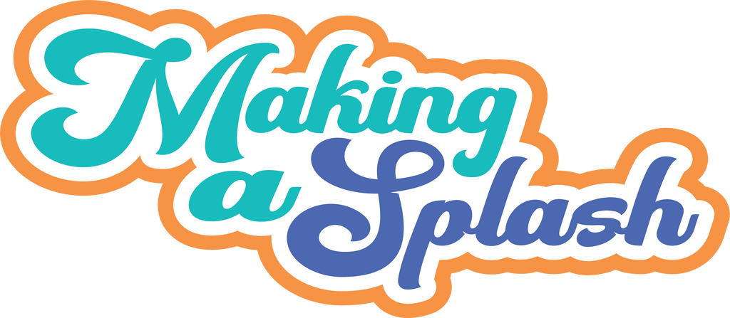 Making a Splash - Scrapbook Page Title Sticker – Autumn's Crafty Corner