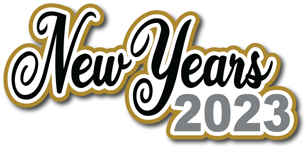 New Years 2023 - Scrapbook Page Title Sticker – Autumn's Crafty Corner