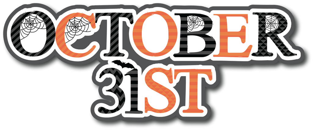 October 31st - Scrapbook Page Title Sticker – Autumn's Crafty Corner