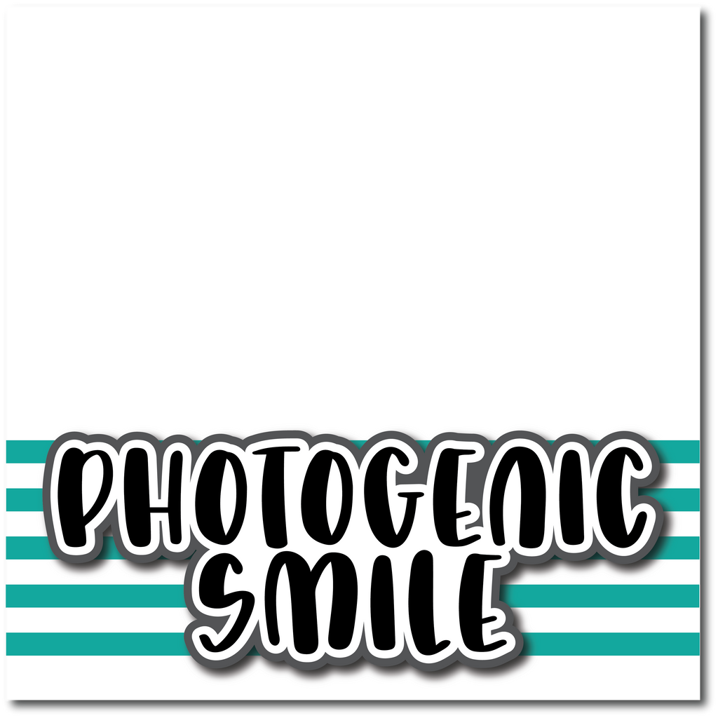 Photogenic Smile - Printed Premade Scrapbook Page 12x12 Layout – Autumn ...