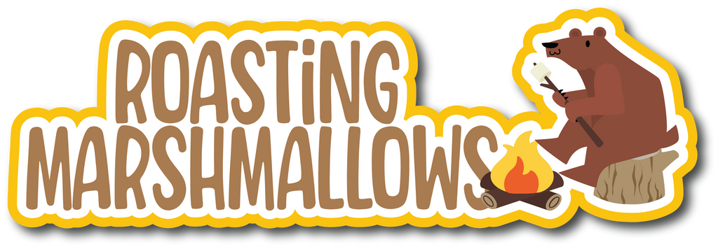 Roasting Marshmallows - Scrapbook Page Title Sticker – Autumn's Crafty ...