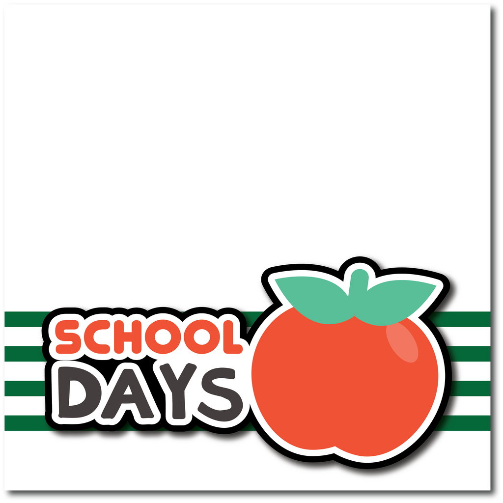 School Days - Printed Premade Scrapbook Page 12x12 Layout – Autumn's ...