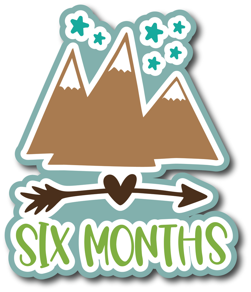 Six Months - Scrapbook Page Title Sticker – Autumn's Crafty Corner
