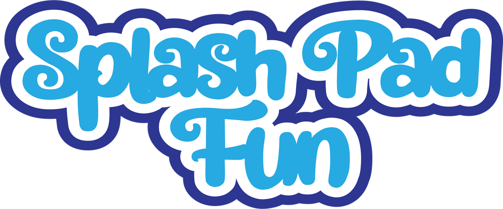 Splash Pad Fun - Scrapbook Page Title Sticker – Autumn's Crafty Corner