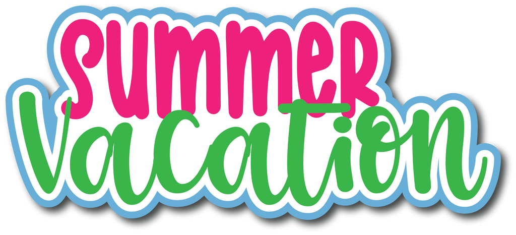 Summer Vacation - Scrapbook Page Title Sticker – Autumn's Crafty Corner
