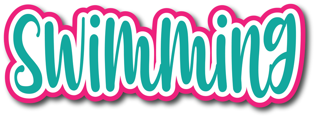 Swimming - Scrapbook Page Title Sticker – Autumn's Crafty Corner