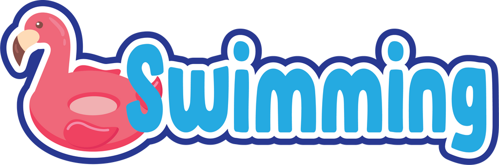 Swimming - Scrapbook Page Title Sticker – Autumn's Crafty Corner