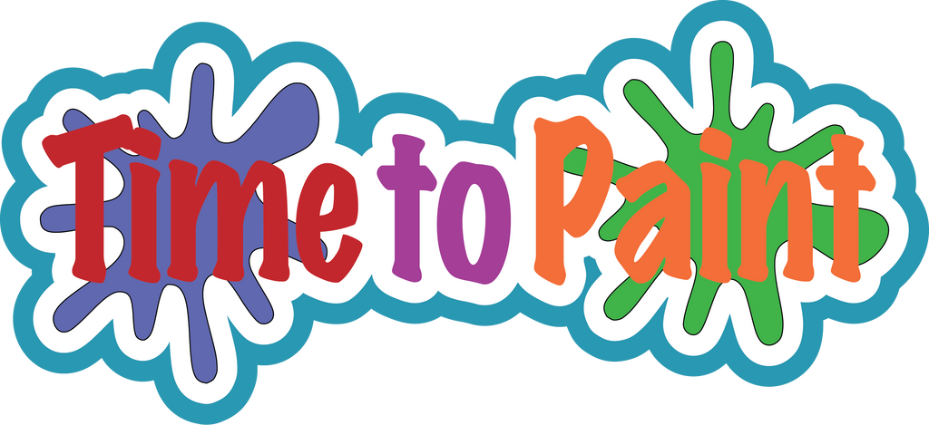 Time to Paint - Scrapbook Page Title Sticker – Autumn's Crafty Corner