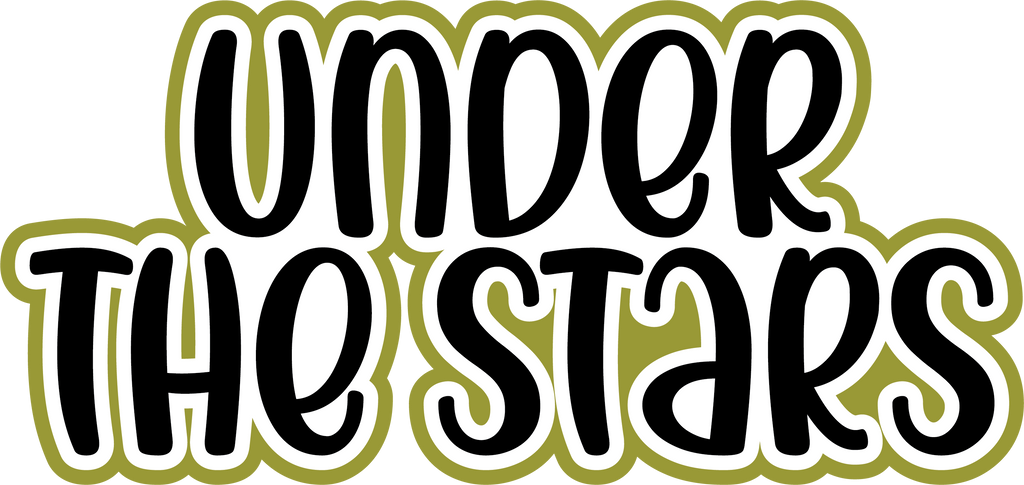 Under the Stars - Scrapbook Page Title Sticker – Autumn's Crafty Corner