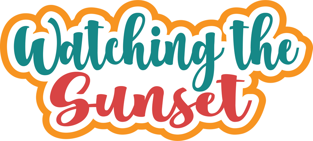 Watching the Sunset - Scrapbook Page Title Sticker – Autumn's Crafty Corner