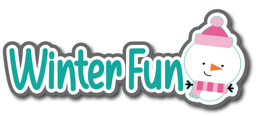 Winter Fun - Scrapbook Page Title Sticker – Autumn's Crafty Corner